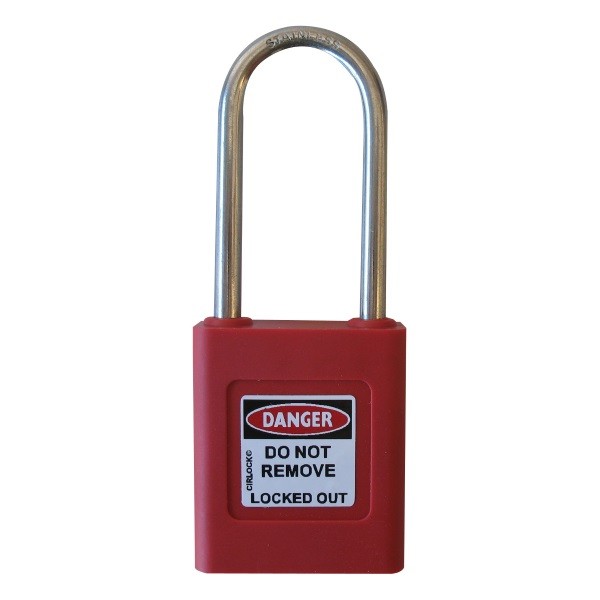 COLOUR CODED PADLOCK RED NEW OR EXISTING MASTERKEY [1]