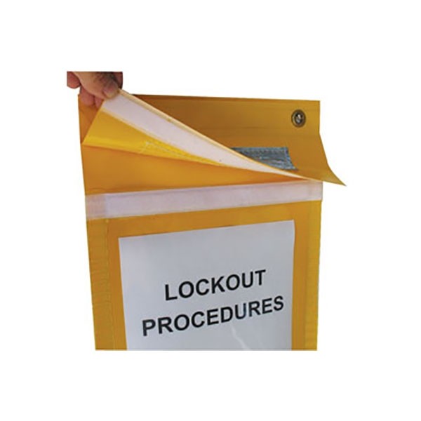 LOCKOUT BAG / PERMIT HOLDER 2 FIXING EYELETS