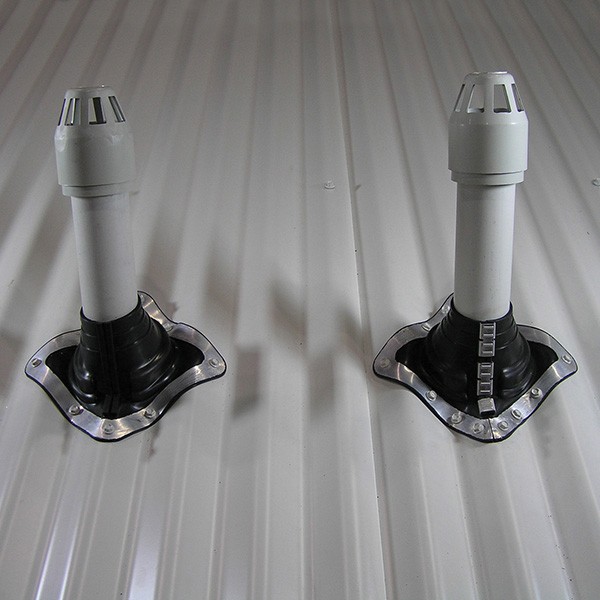 FLASHING #4, 75-175mm PIPE 285 x 285mm BASE, BLACK COMBO