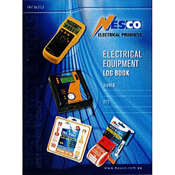 ELECTRICAL EQUIPMENT TEST TAG LOG BOOK | Cable Accessories
