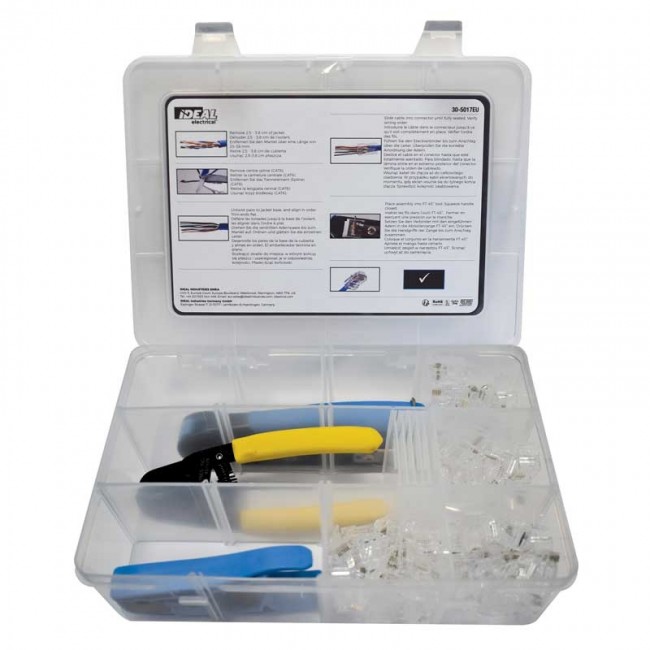 Ideal Industries FT-45 Unshielded Kit | Cable Strippers & Crimp Tools