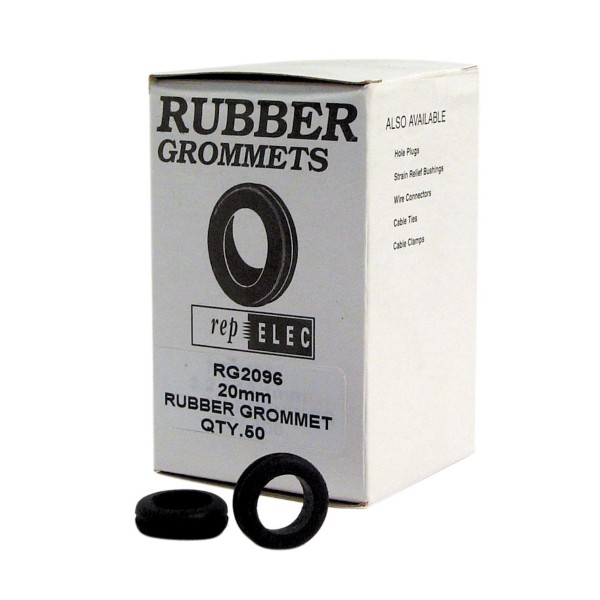 RUBBER GROMMETS 20mm (50) | Bushing & Grommets