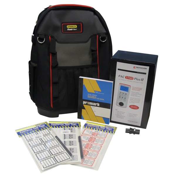 TEST AND TAG BACKPACK KIT INCLUDES ASSORTED TEST TAGS | Appliance ...