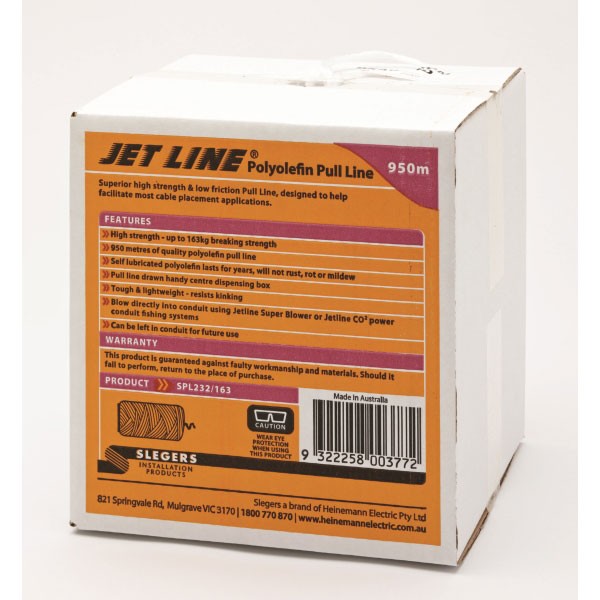 JET LINE, CABLE PULL LINE 163kg STRAIN, 950m LONG | Tools
