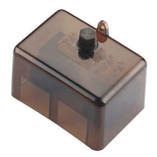 NEUTRAL LINK 7 HOLE BLACK WITH COVER, 100A/500V (20) | Links